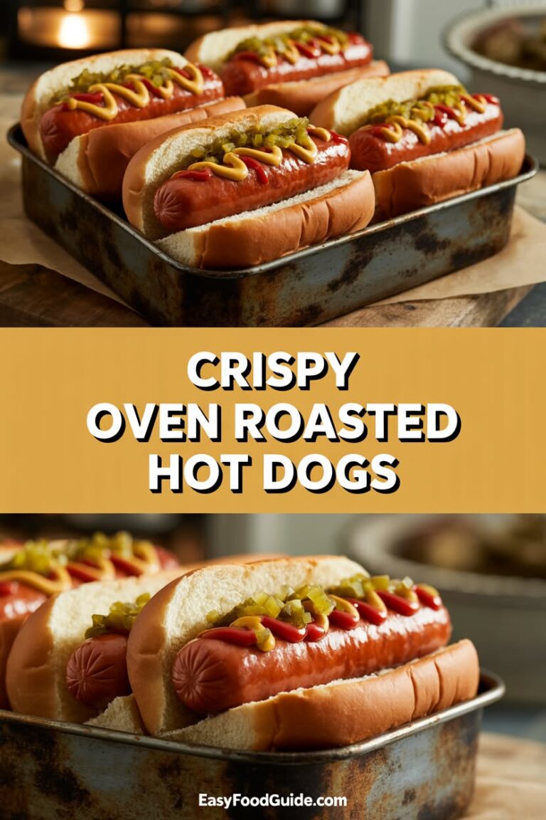 Crispy Oven Roasted Hot Dogs Recipe - Easy Food Guide