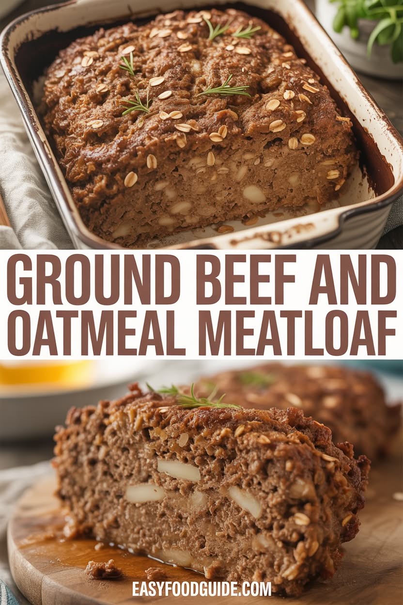 Classic Ground Beef and Oatmeal Meatloaf - Easy Food Guide