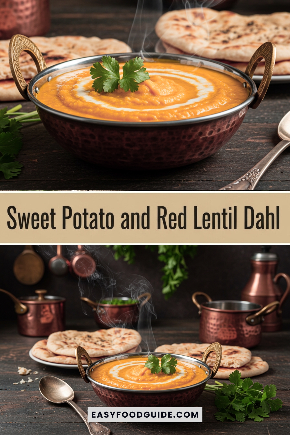 Creamy Sweet Potato and Red Lentil Dahl Recipe - Easy Food Guide