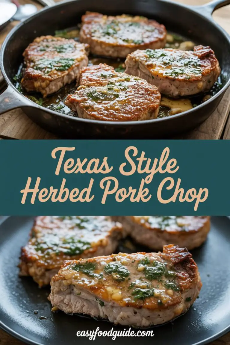 Texas Style Herbed Pork Chop Recipe - Easy Food Guide
