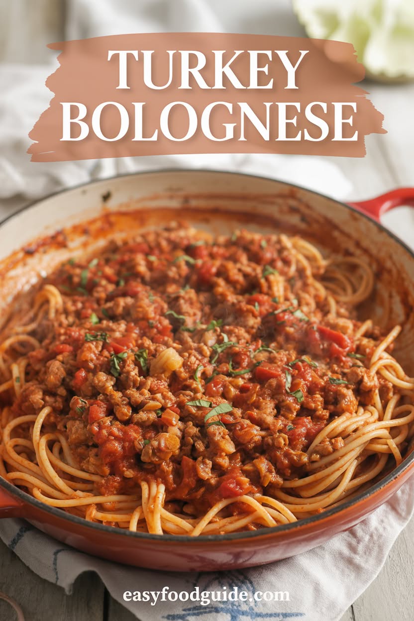 Healthy Turkey Bolognese Recipe - Easy Food Guide