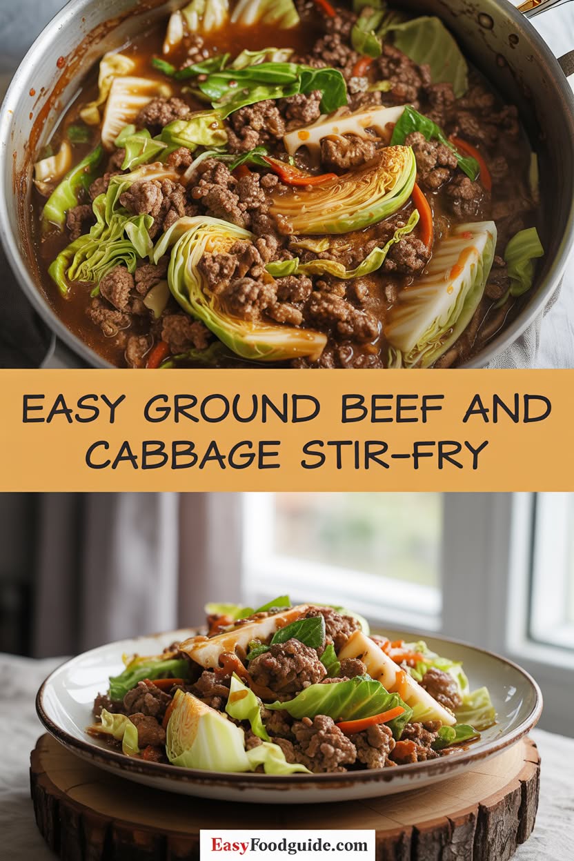 Ground Beef and Cabbage Stir-fry Recipe - Easy Food Guide