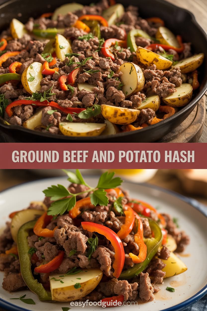 Savory Ground Beef and Potato Hash Recipe - Easy Food Guide