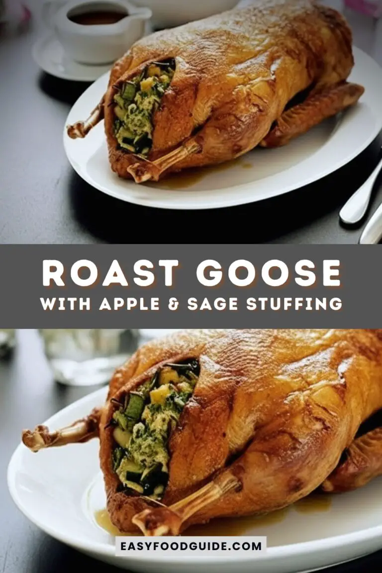 Roast Goose with Apple & Sage Stuffing - Easy Food Guide