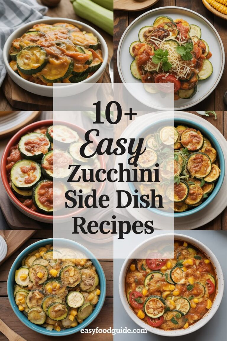 10+ Easy Zucchini Side Dish Recipes - Easy Food Guide