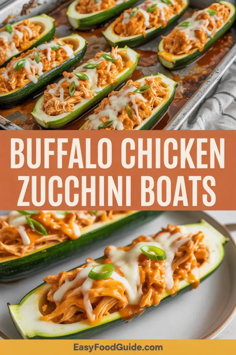 Buffalo Chicken Zucchini Boats Recipe - Easy Food Guide