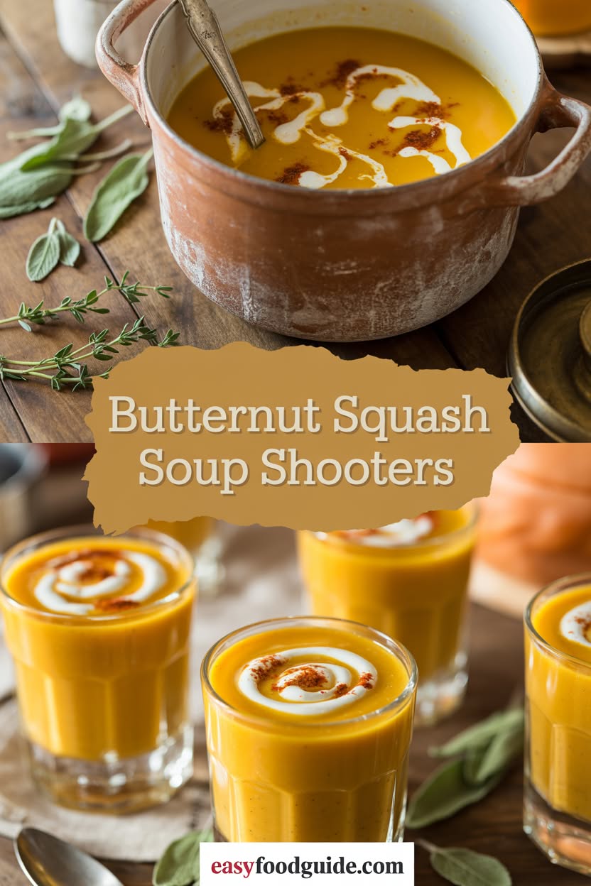Creamy Butternut Squash Soup Shooters - Easy Food Guide