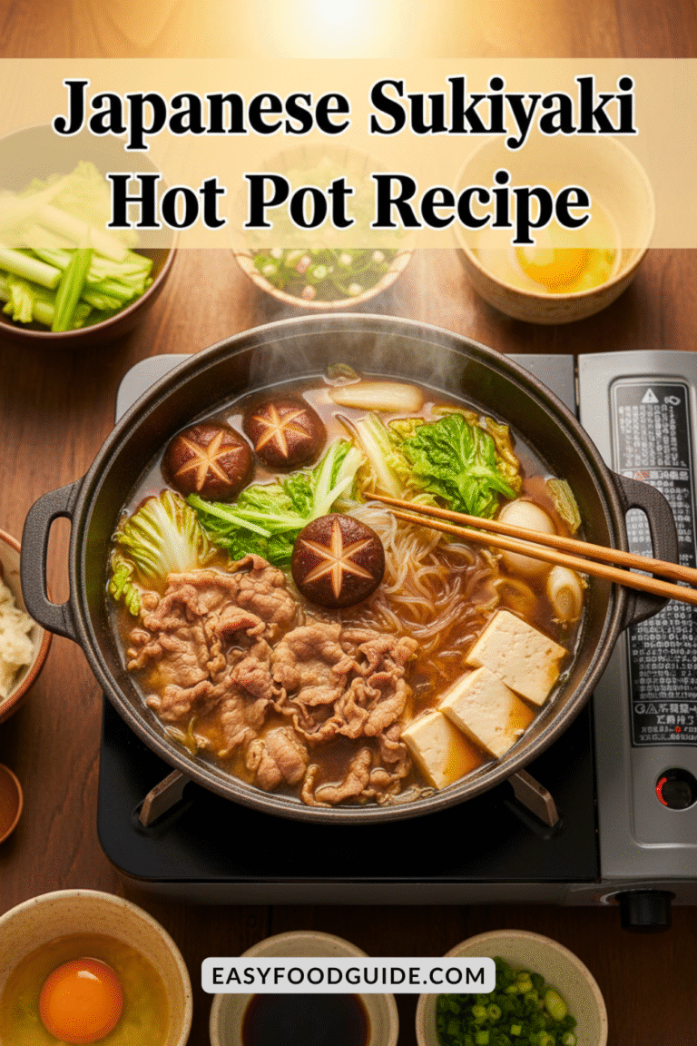 Japanese Sukiyaki Hot Pot Recipe - Easy Food Guide