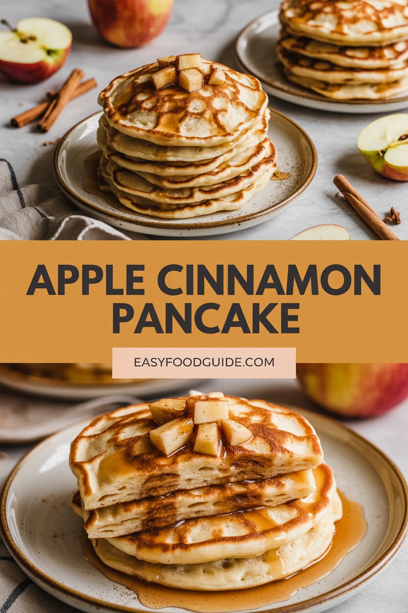 Fluffy Apple Cinnamon Pancakes Recipe - Easy Food Guide