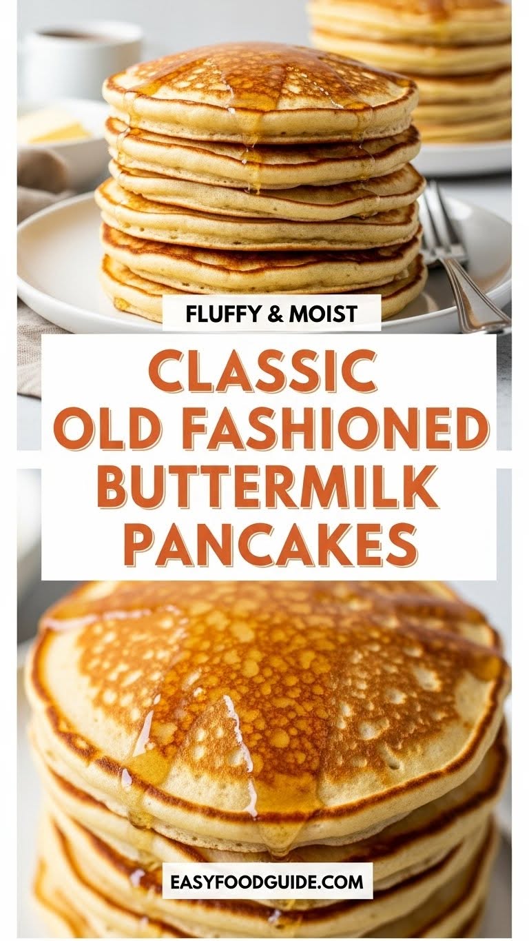 Old Fashioned Fluffy Buttermilk Pancake - Easy Food Guide