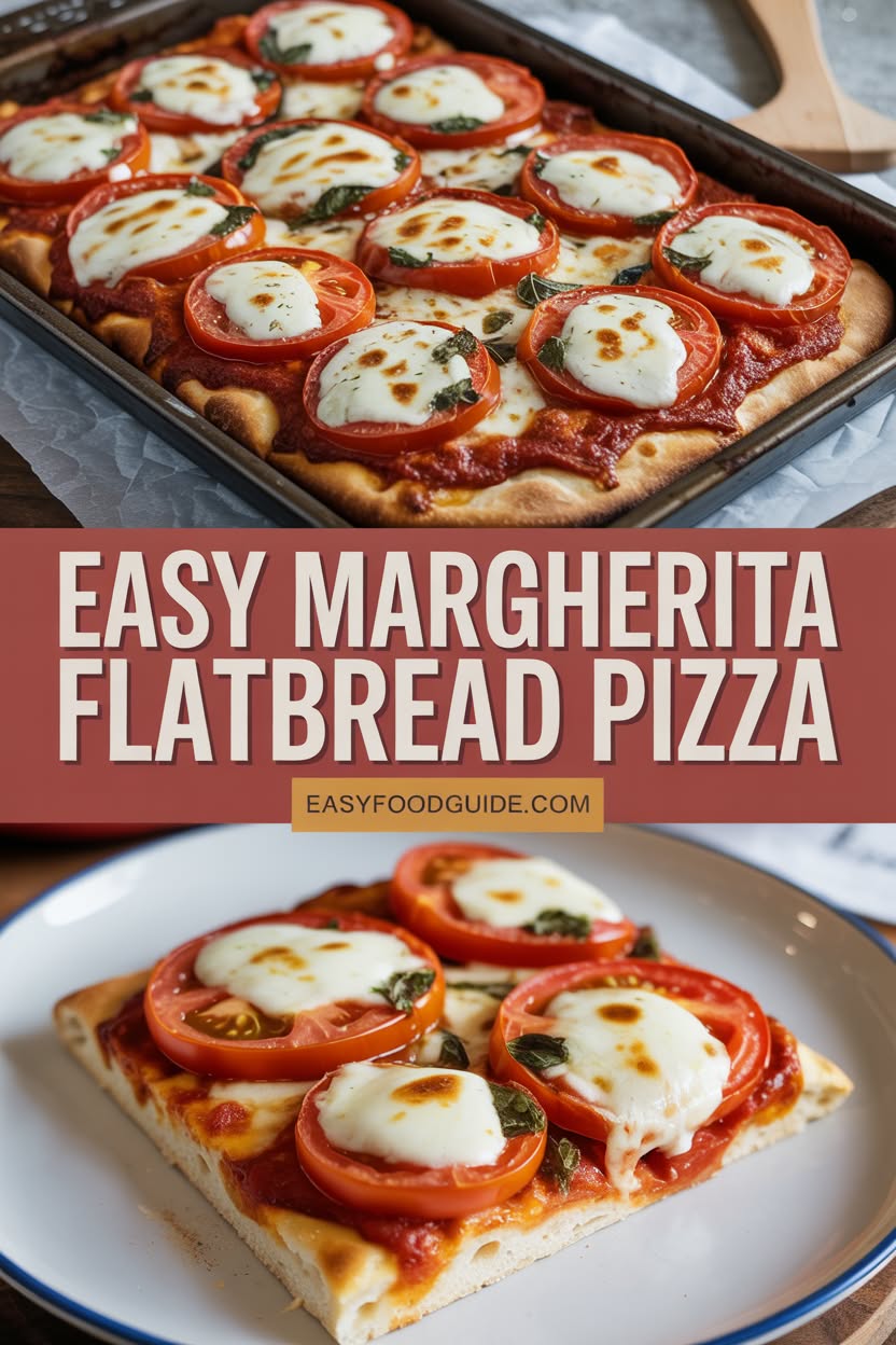 Easy Margherita Flatbread Pizza Recipe - Easy Food Guide