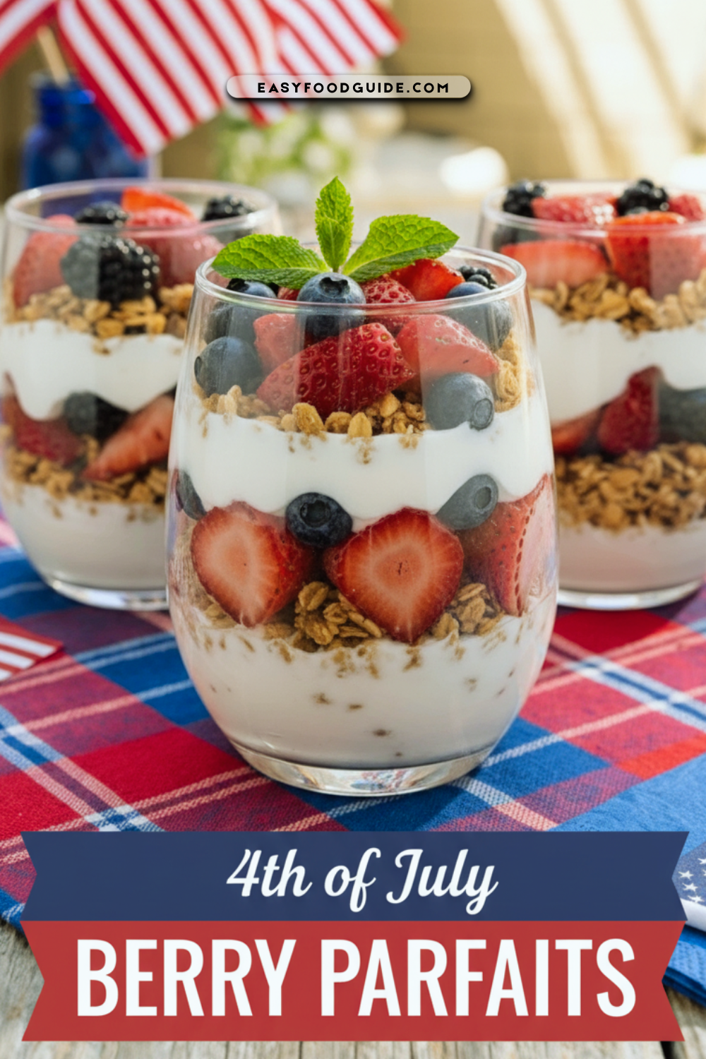 4th of July Berry Parfaits - Easy Food Guide