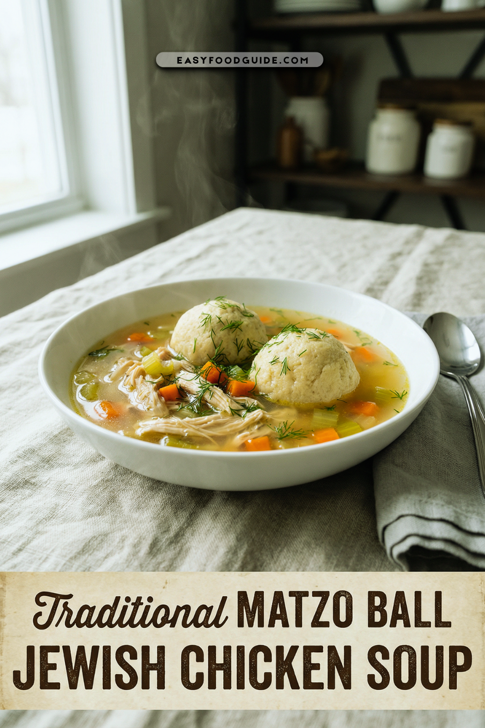 Traditional Matzo Ball Jewish Chicken Soup - Easy Food Guide