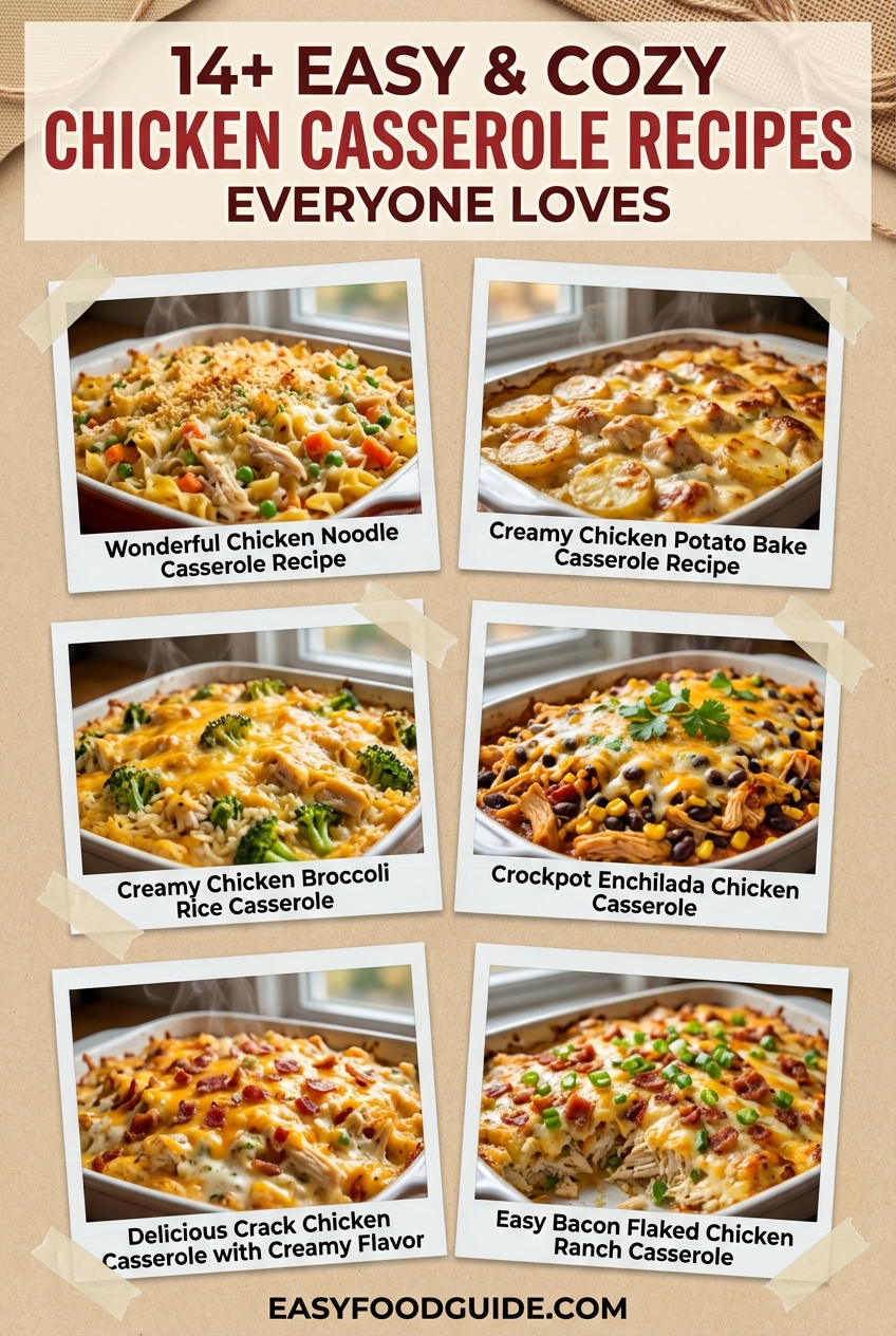 14+ Easy & Cozy Chicken Casserole Recipes - Easy Food Guide