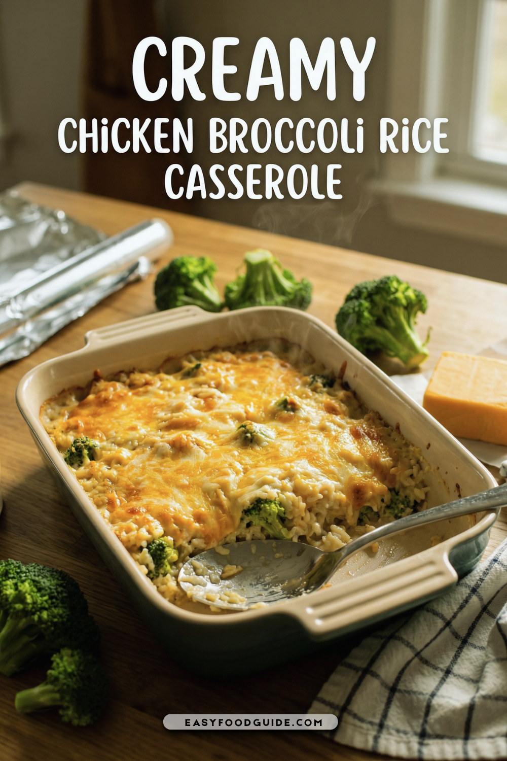 Creamy Chicken Broccoli Rice Casserole - Easy Food Guide
