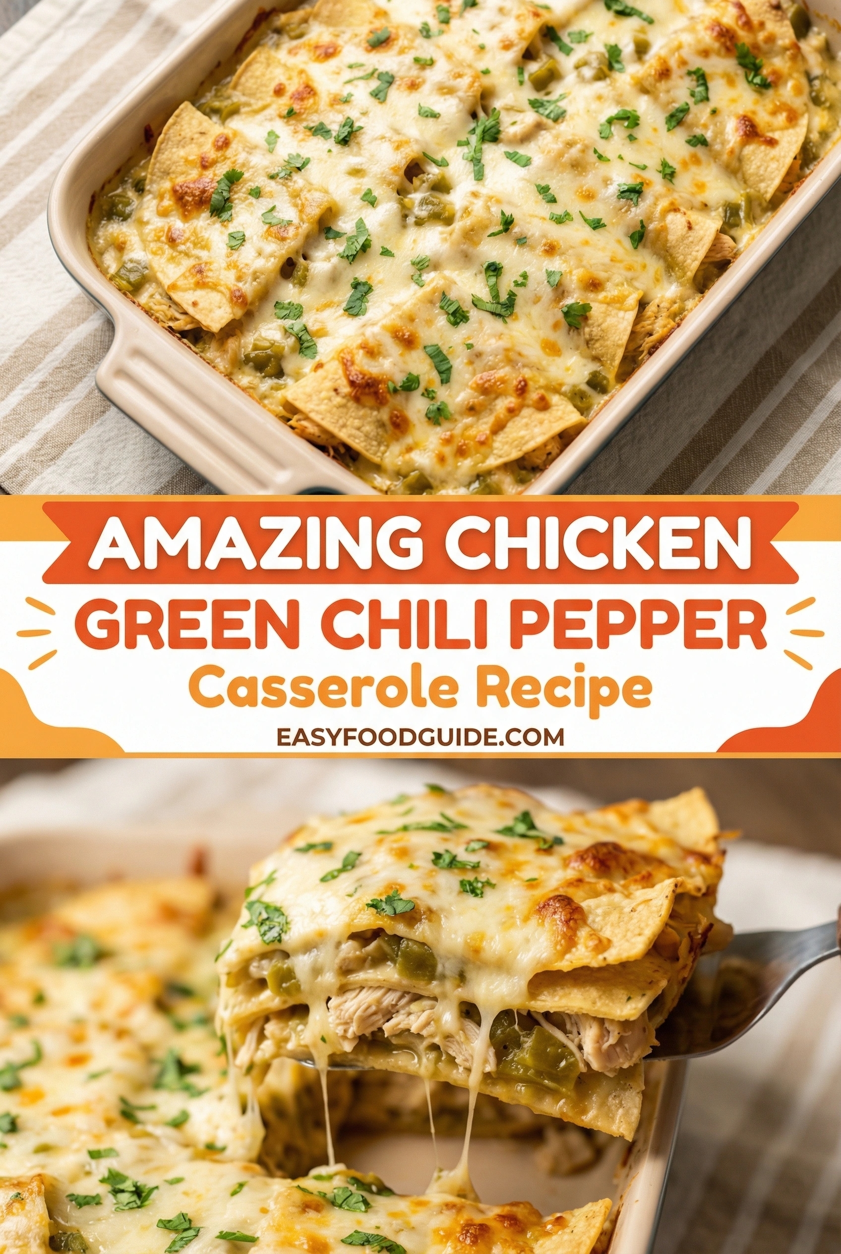 Chicken Chili Pepper Enchilada Casserole - Easy Food Guide