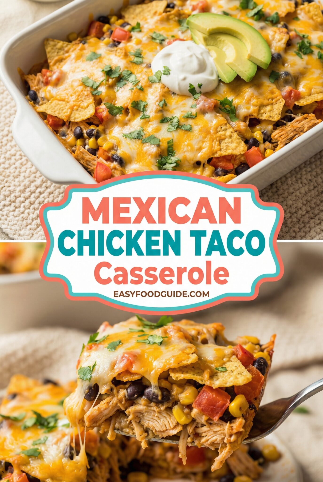Mexican Chicken Taco Casserole - Easy Food Guide