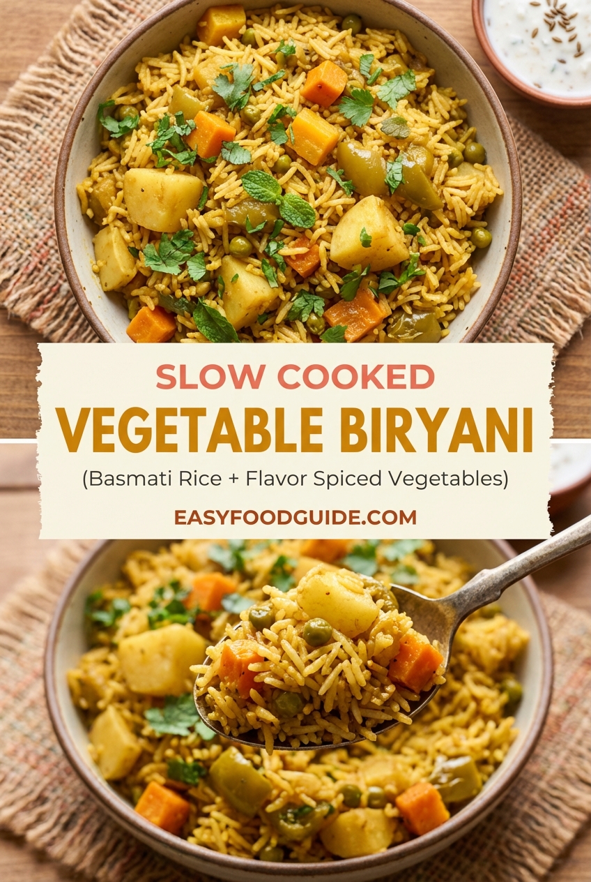 Slow Cooked Vegetable Biryani - Easy Food Guide