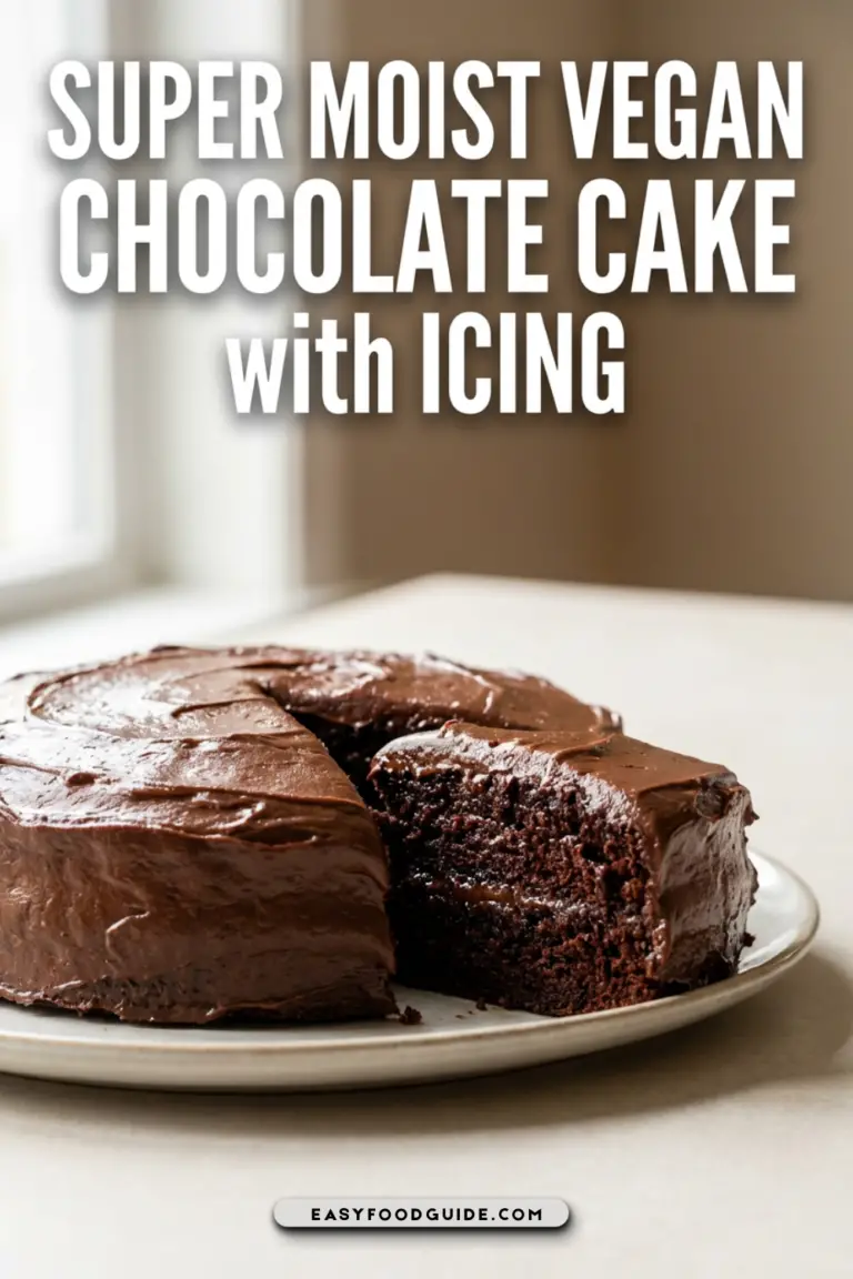 Super Moist Vegan Chocolate Cake Icing - Easy Food Guide